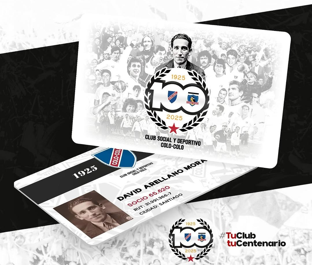 Nueva credencial de socio conmemorativa por el centenario